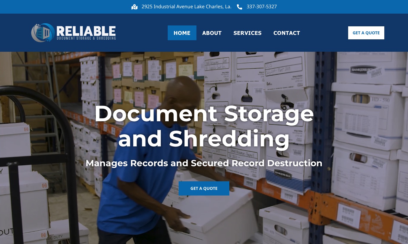 Reliable Document Storage and Shredding in Lake Charles